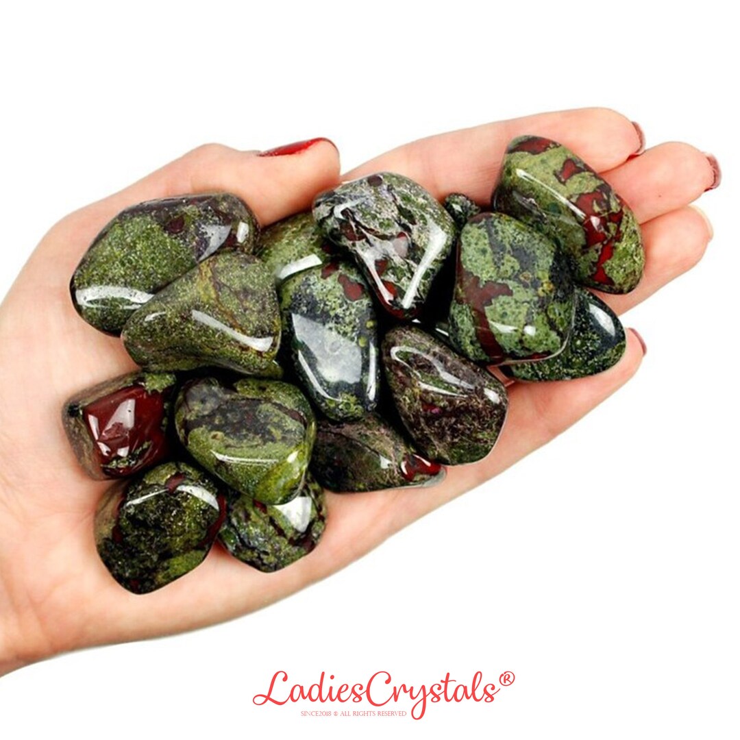 Epidote Jasper Tumbled Stone, Epidote Jasper, Tumbled Stones, Crystals ...
