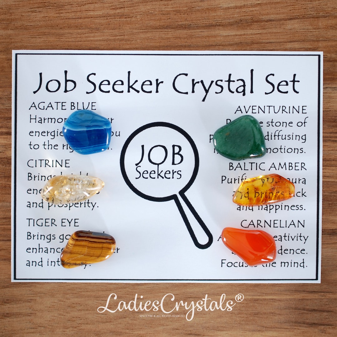 Job Seeker Crystal Set, Job Seeker Crystals Set, Jobseekers Crystals ...