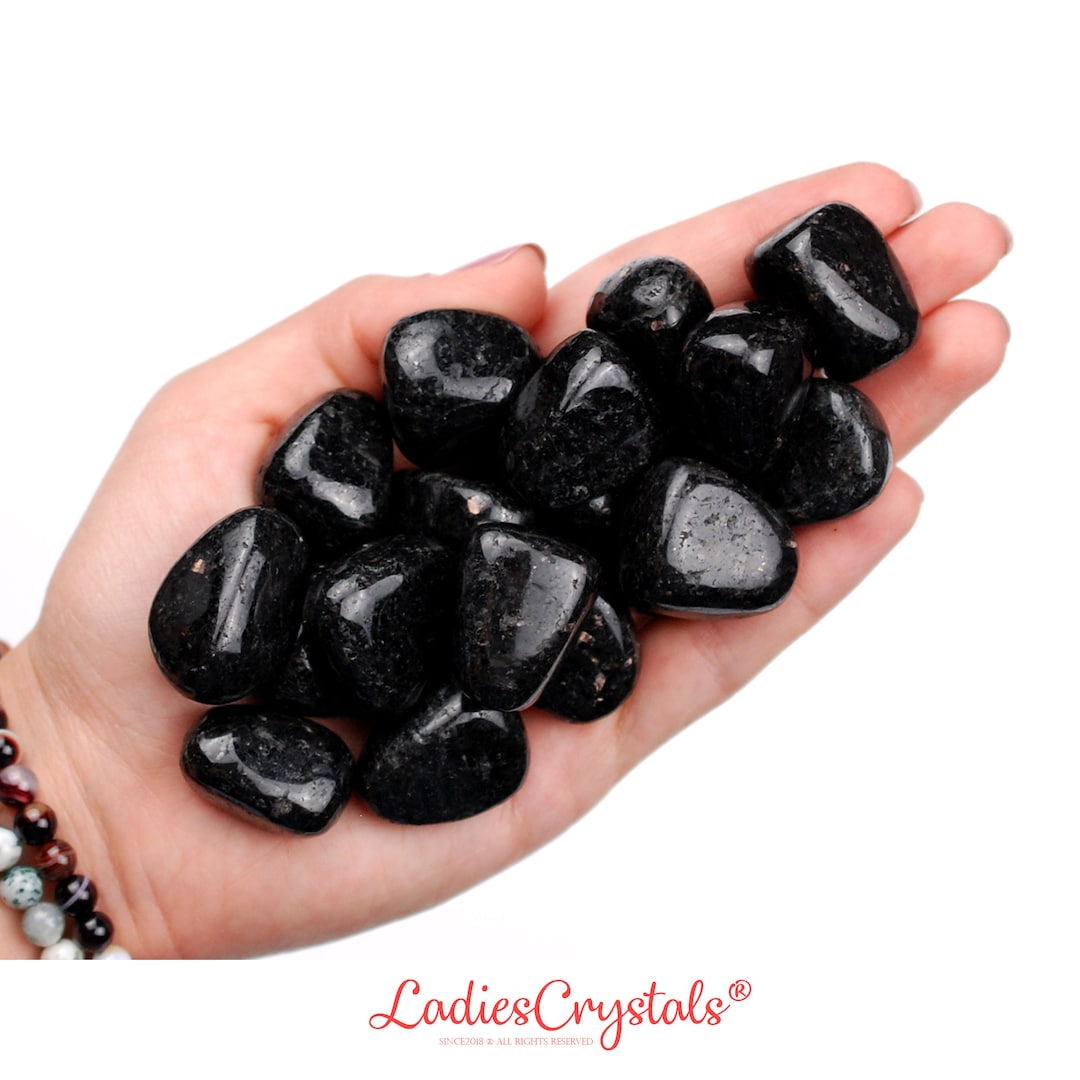 Nuummite Tumbled Stone, Nuummite, Tumbled Stones, Crystals, Stones ...