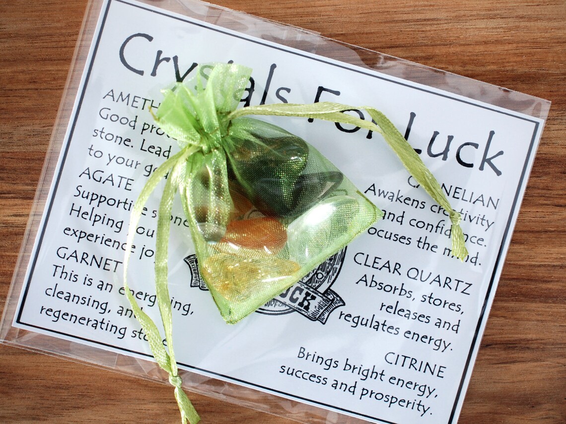 Luck Crystals Set Good Luck Crystals Set Amethyst Agate - Etsy