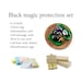 Black Magic Protection Crystals Set, Spell Protection, Protection Set ...