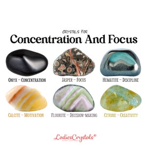 Concentration and Focus Crystals Set, Crystals for Concentration ...