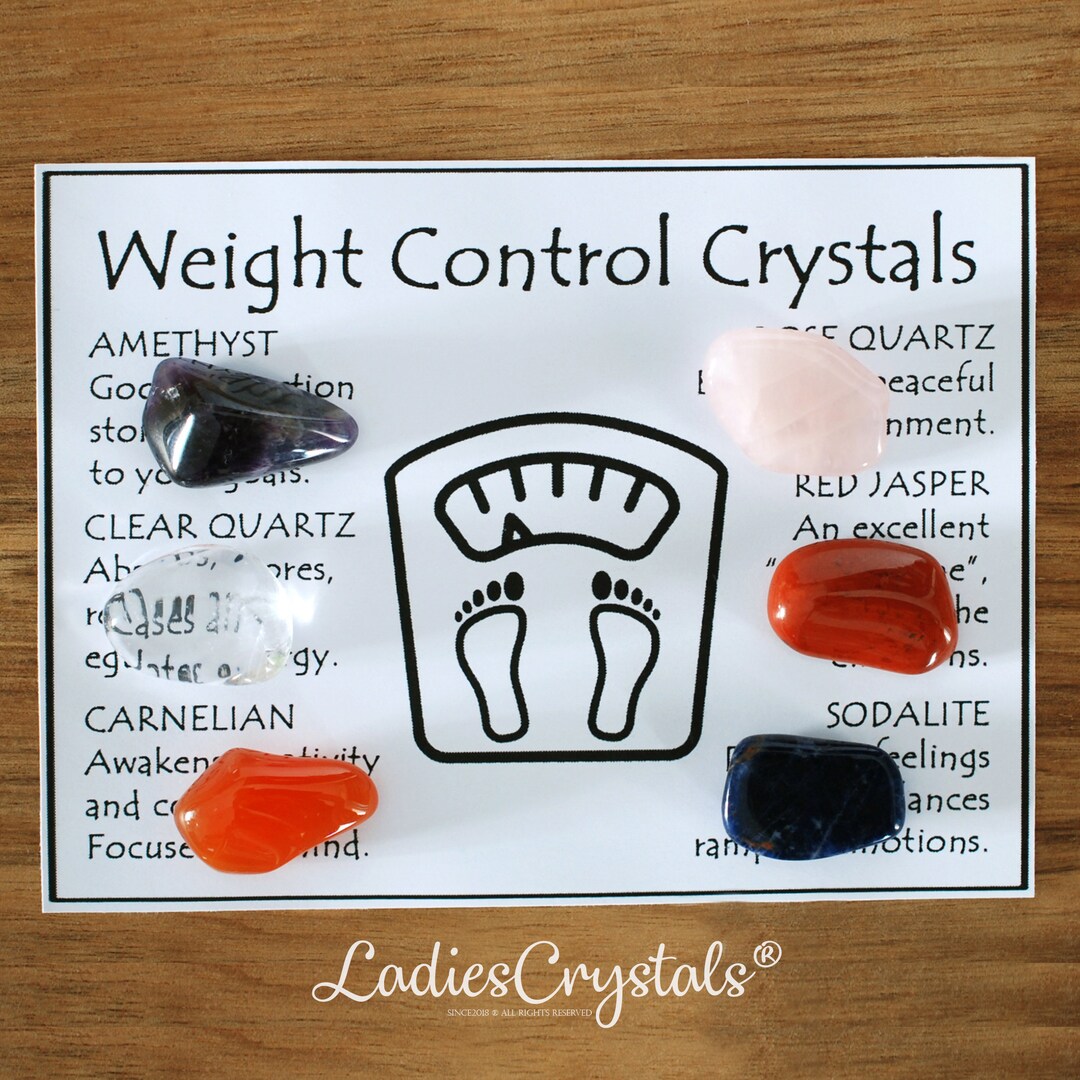 Weight Control Crystals Set, Weight Control Crystals, Amethyst, Clear ...