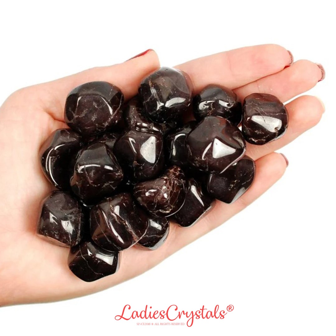 Red Garnet Tumbled Stone, Red Garnet, Tumbled Stones, Garnet Almandine ...