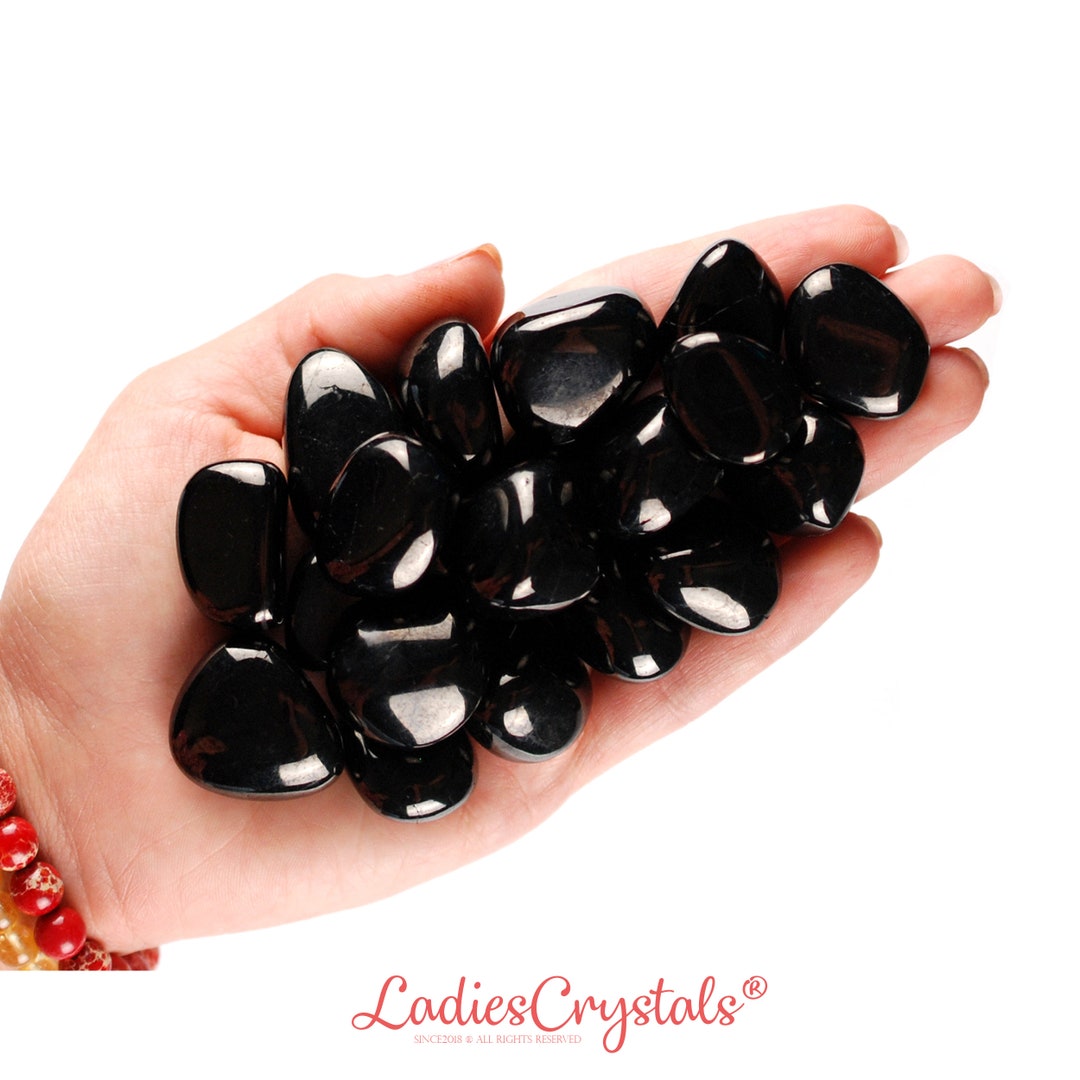 Jet Tumbled Stone, Jet, Tumbled Stones, Crystals, Stones, Gifts, Rocks ...