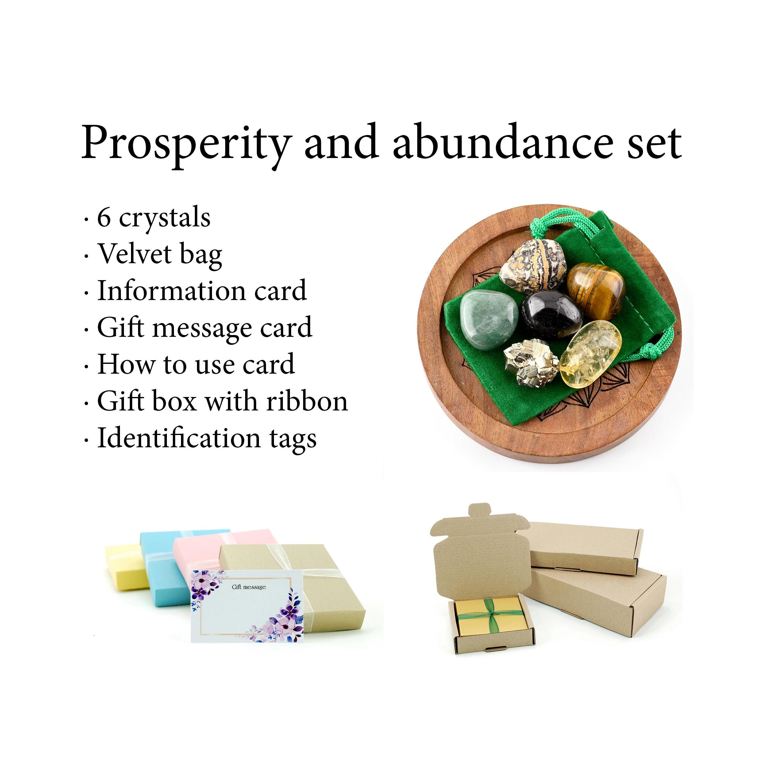 Prosperity and Abundance Crystals Set, Prosperity Crystals, Healing ...