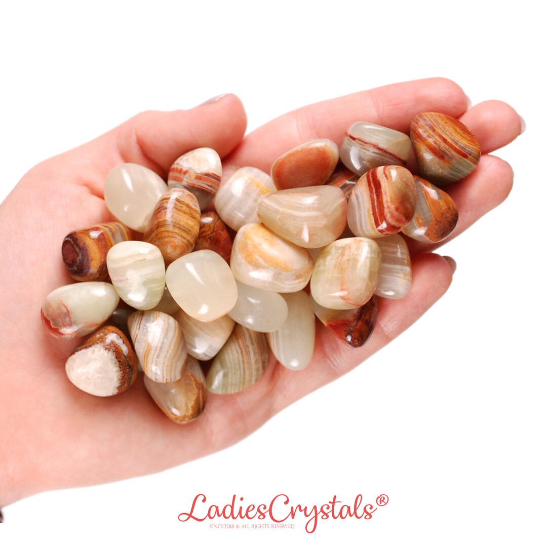 Green Aragonite Tumbled Stone, Green Aragonite, Tumbled Stones, Onyx ...