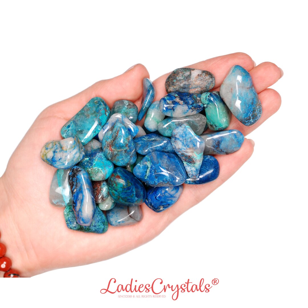 Shattuckite Tumbled Stone, Shattuckite, Tumbled Stones, Stones ...
