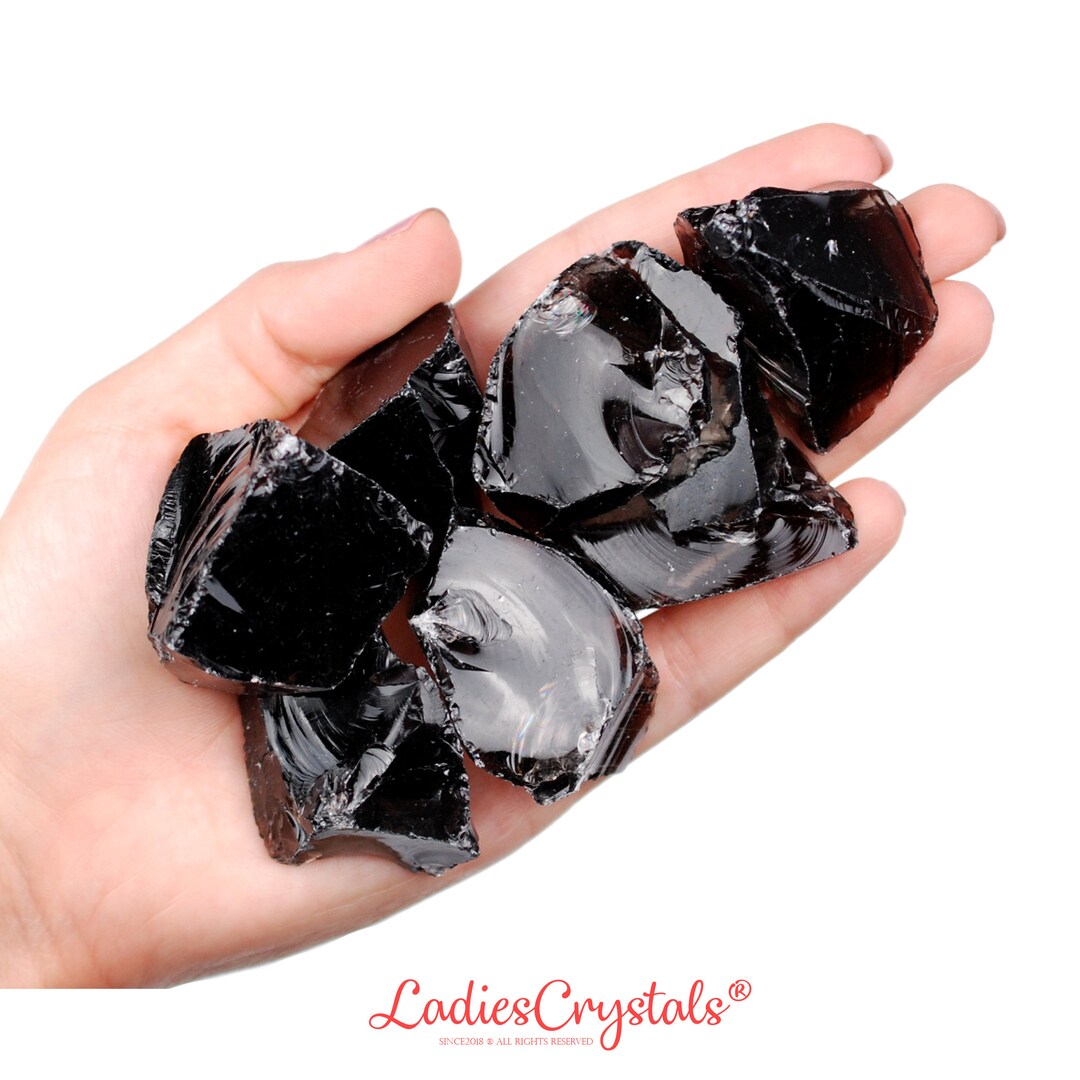 Smokey Obsidian Raw Stone, Smoky Obsidian, Rough Stones, Raw Stones ...