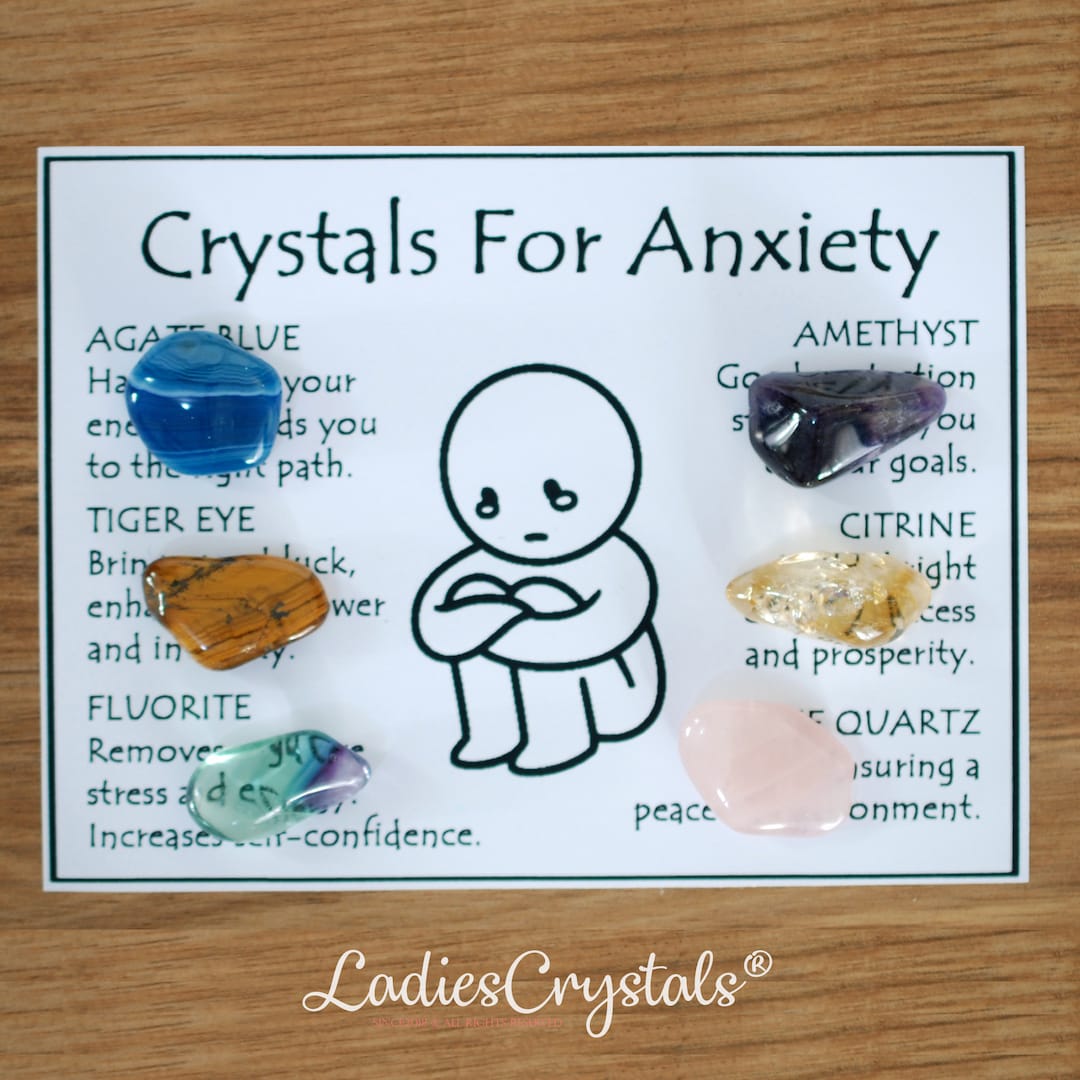 Anxiety Crystals Set, Anxiety Crystals, Crystals for Anxiety, Crystals ...