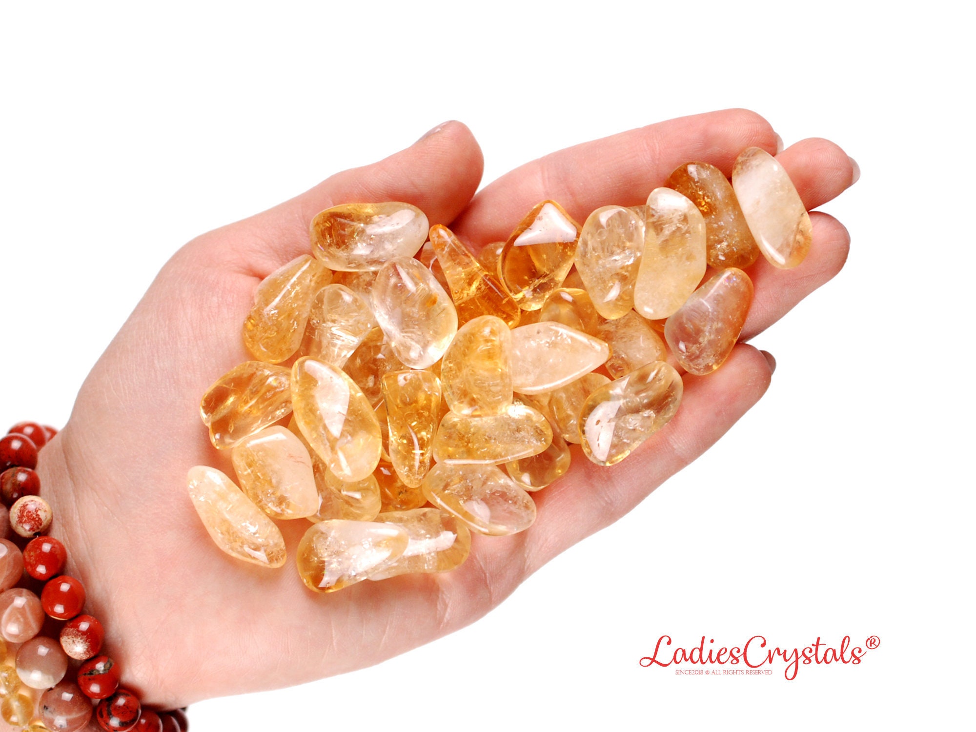 Set of 3 Citrine Tumbled Stones Citrine Tumbled Stones - Etsy UK