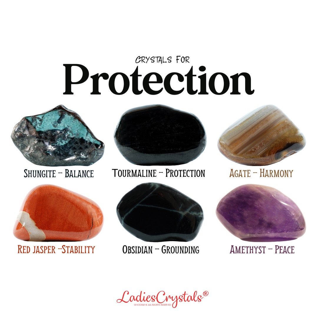 Protection Crystals Set, Protection Set, Healing Crystals, Metaphysical ...