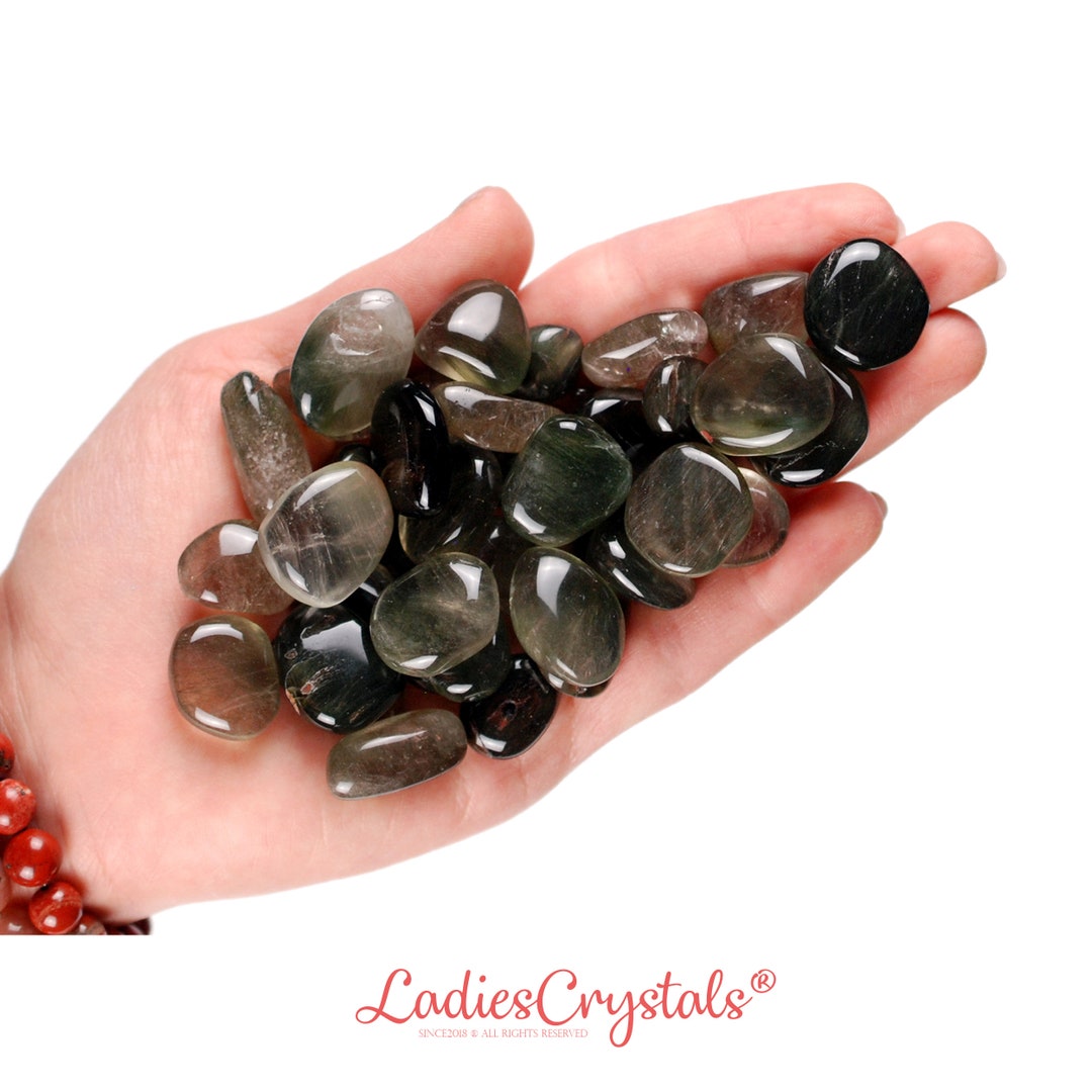 Actinolite Tumbled Stone, Gift for Crystal Lovers, Natural Green ...