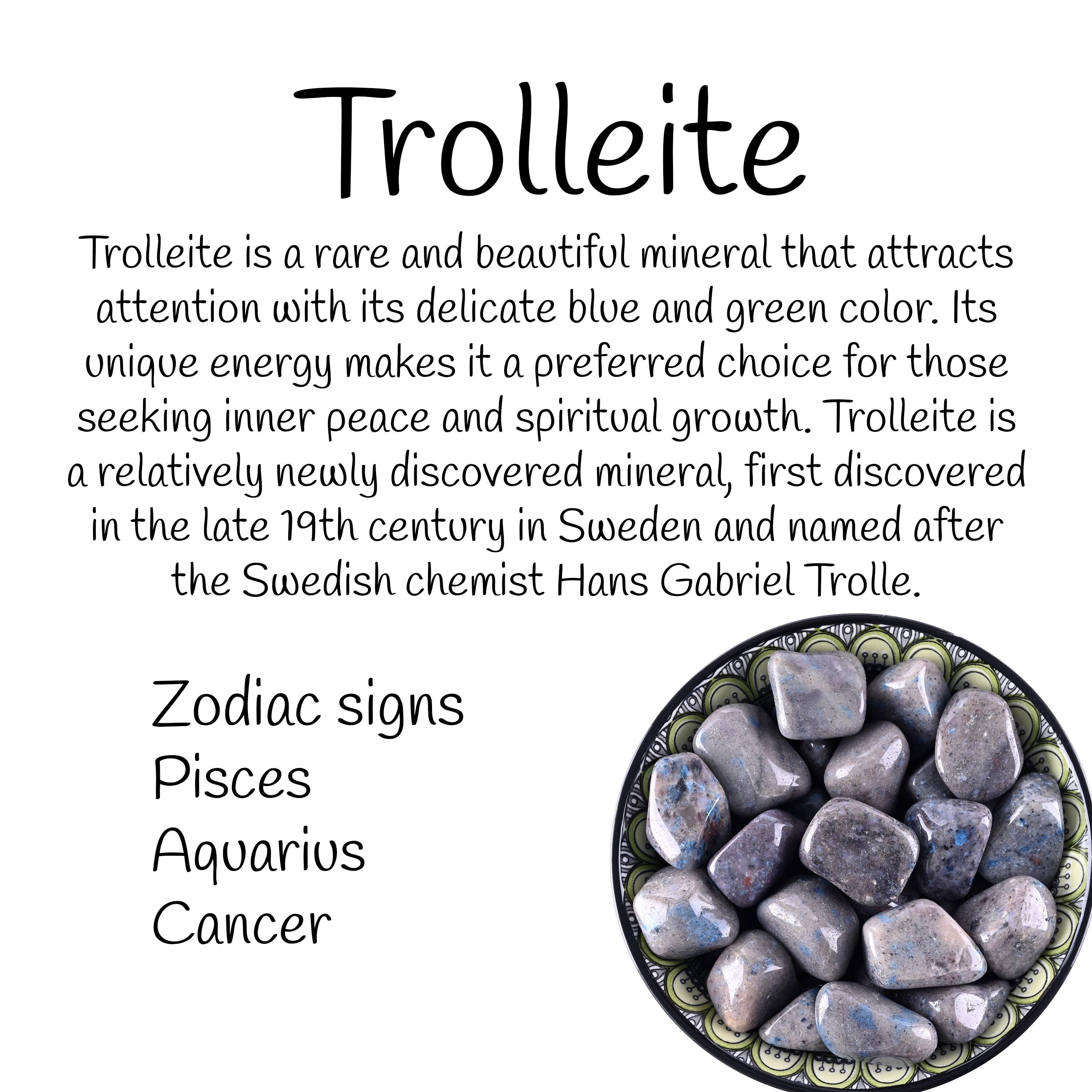 Trolleite Tumbled Stone, Trolleite Stones, Trolleite Crystals, Zodiac ...