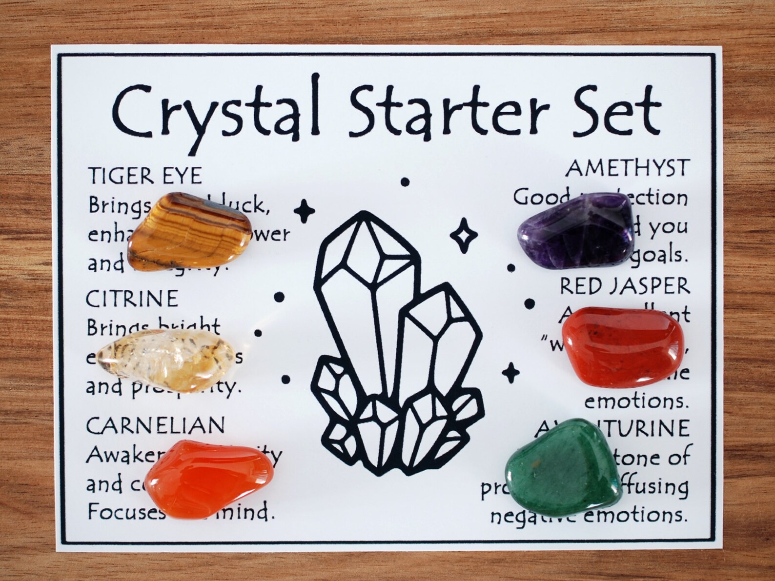Crystal Starter Set Crystal Set For Beginners Crystals For Etsy