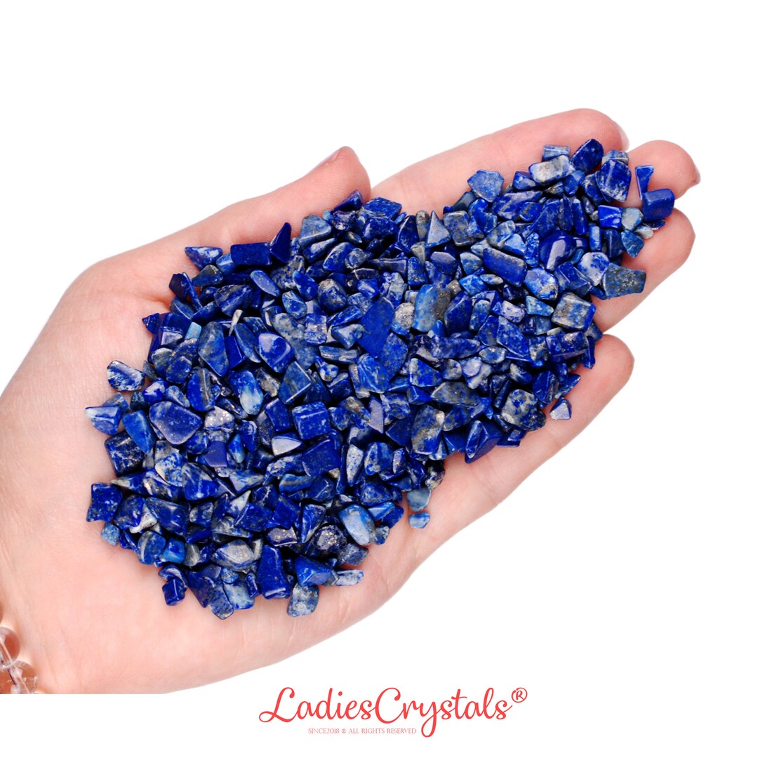 Lapis Lazuli Chip Stones, Lazurite Small Tumbled Stones, Craft Supplies ...