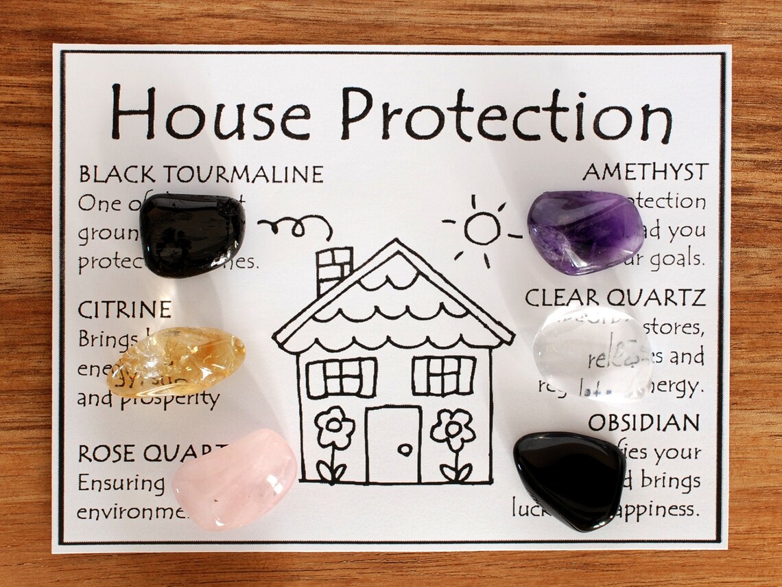 House Protection Crystals Set House Protection Protection - Etsy