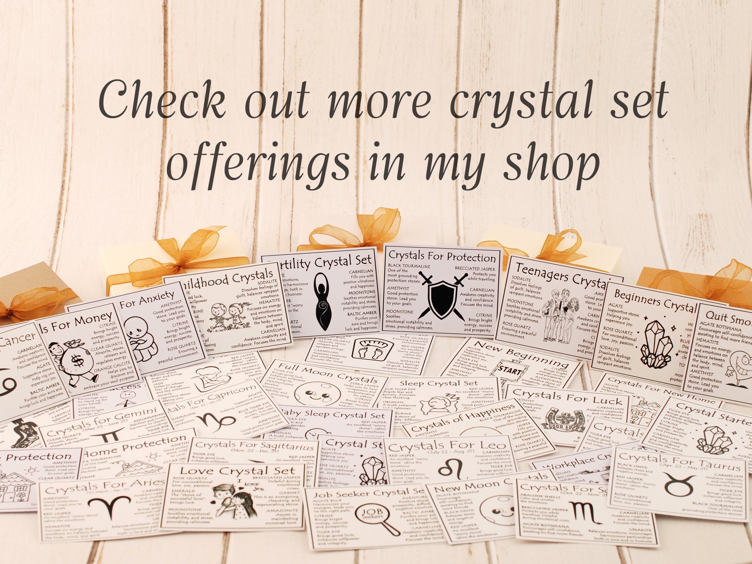 Job Seeker Crystal Set Job Seeker Crystals Set Jobseekers - Etsy