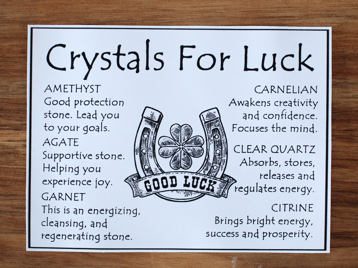 Luck Crystals Set Good Luck Crystals Set Amethyst Agate | Etsy