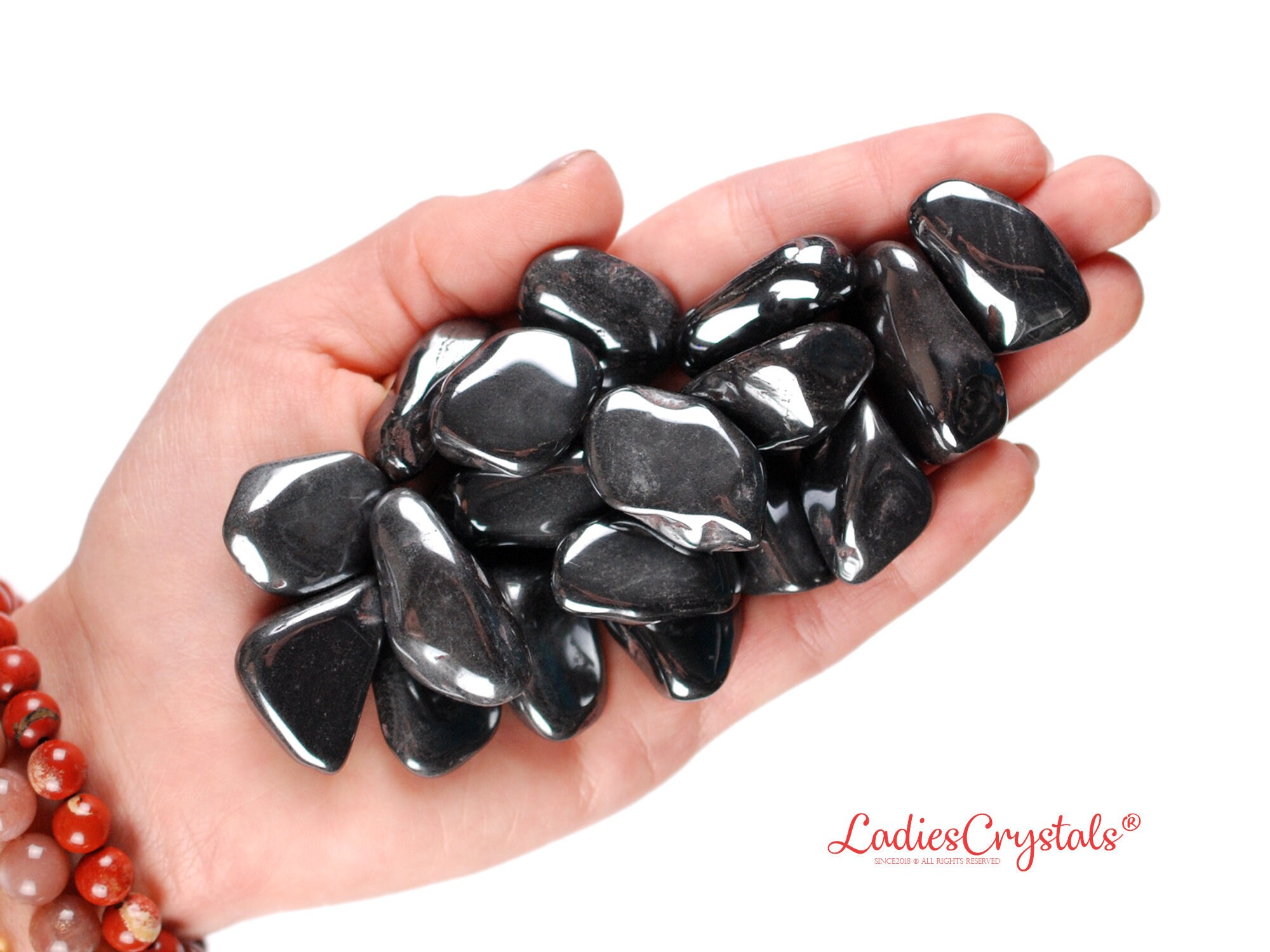 Hematite Tumbled Stone Hematite Tumbled Stones Stones - Etsy