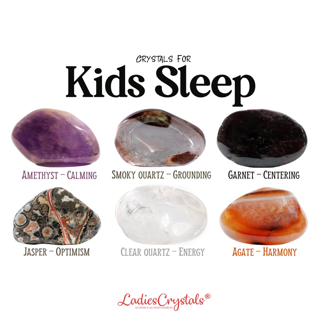 Kids Sleep Crystal Set, Sleep Crystals Set, Healing Crystals ...