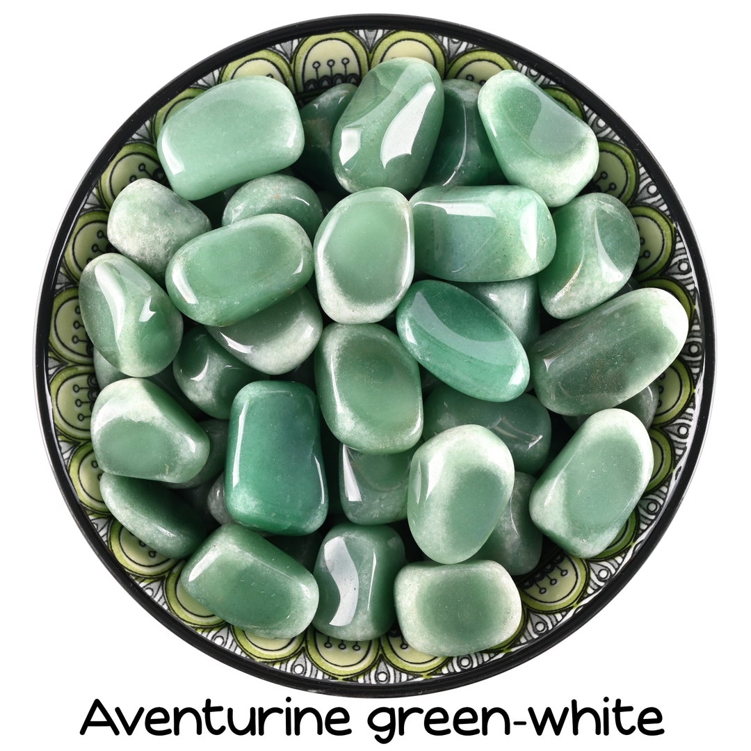 Green White Aventurine Tumbled Stone, Green Aventurine, Tumbled ...