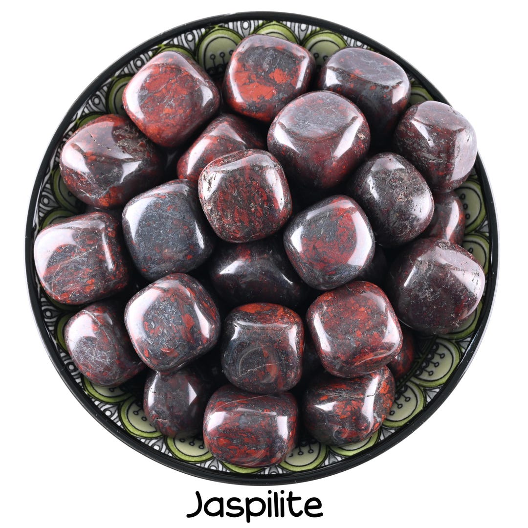 Jaspilite Tumbled Stone, Jaspilite, Jasper, Hematite, Tumbled Crystals ...