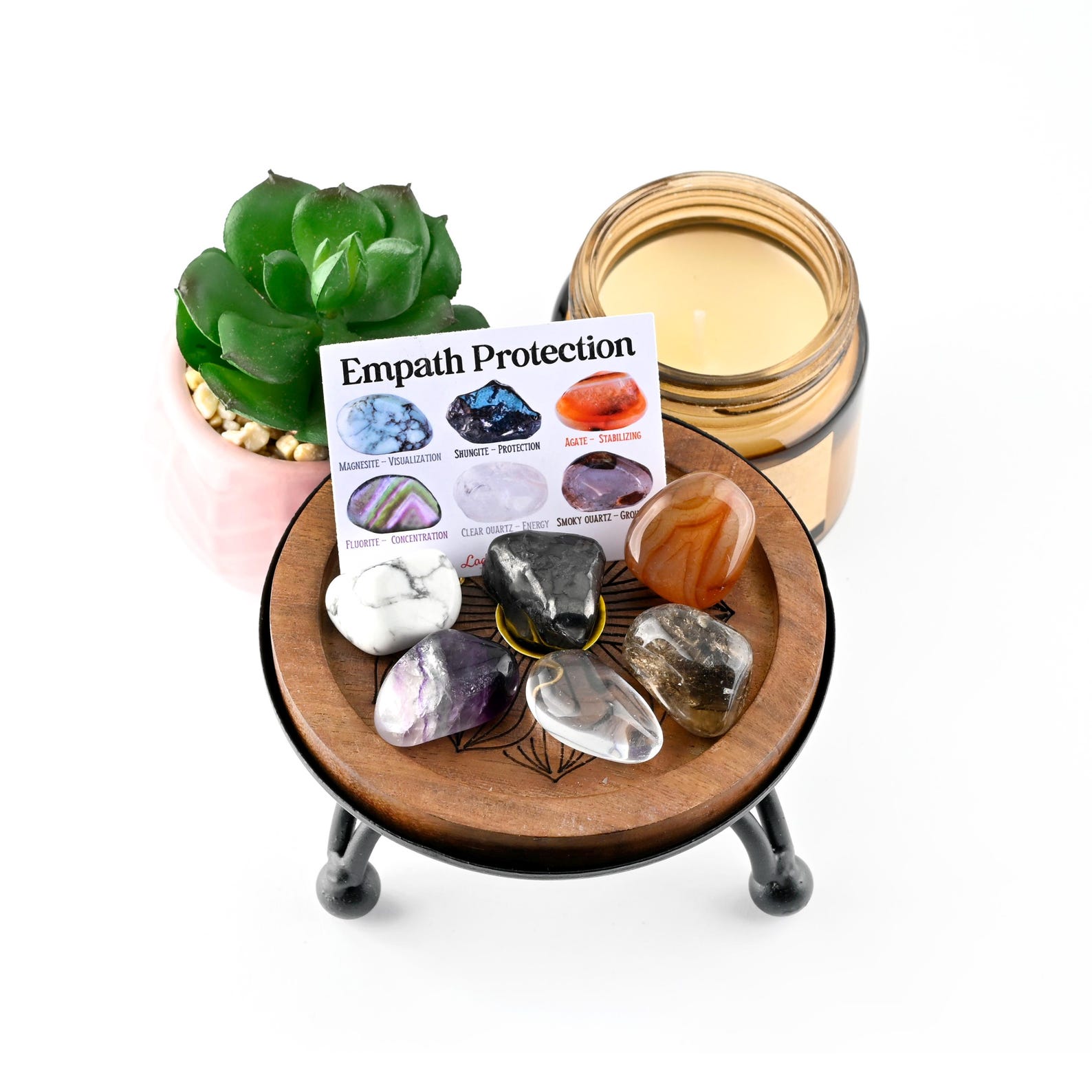 Empath Protection Crystals Set, Protection Crystals, Healing Crystals ...