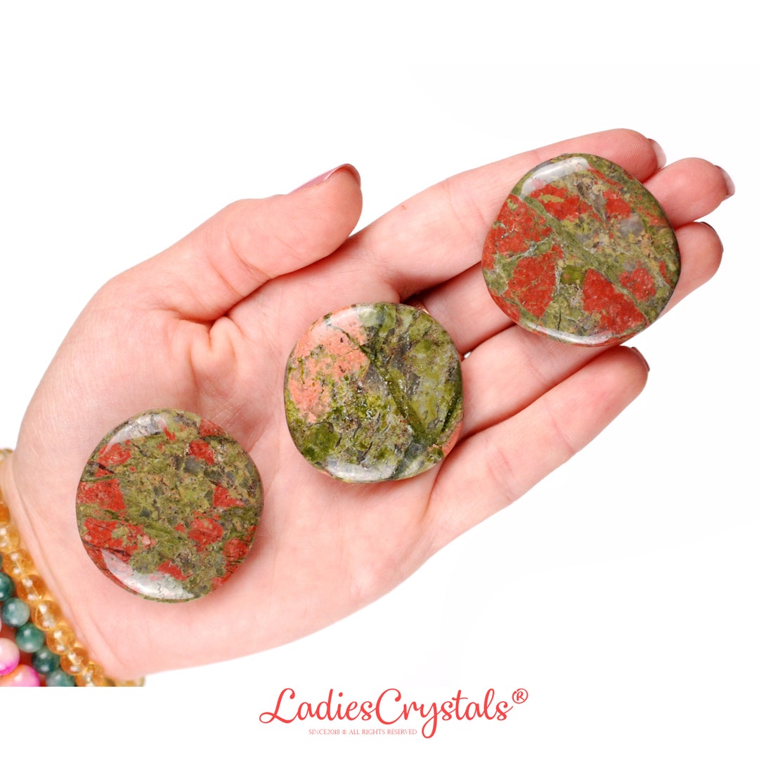 Unakite Smooth Stone, Stone of Balance and Emotional Healing, Rebirth ...