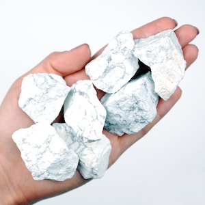 Howlite Rough Stone, Howlite Raw Stone, Howlite, Raw Stone, Stones ...