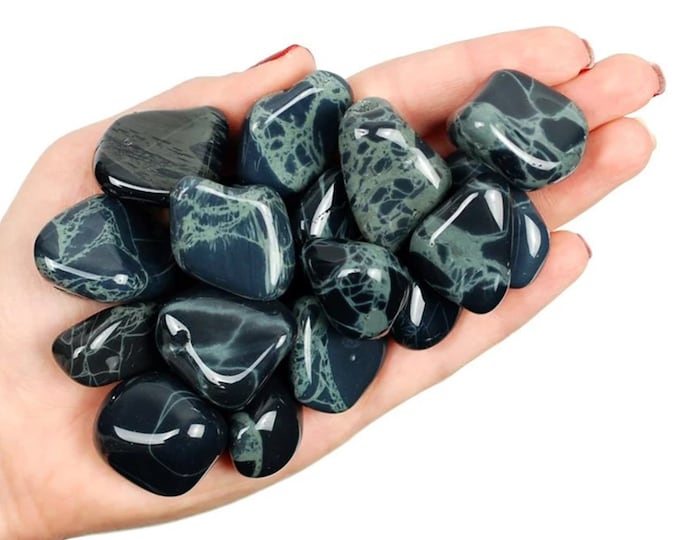 Spiderweb Obsidian Crystal - Tumbled Stone Polished Gemstone /problem ...