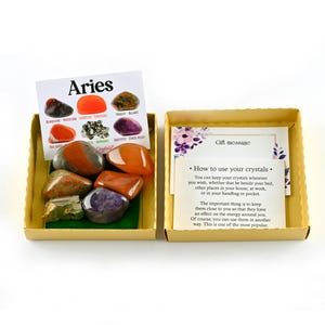 Aries Crystals Set, Aries Stones, Zodiac Stones, Bloodstone, Carnelian ...