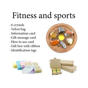 Fitness and Sports Crystals Set, Sporting Success Crystals, Healing ...