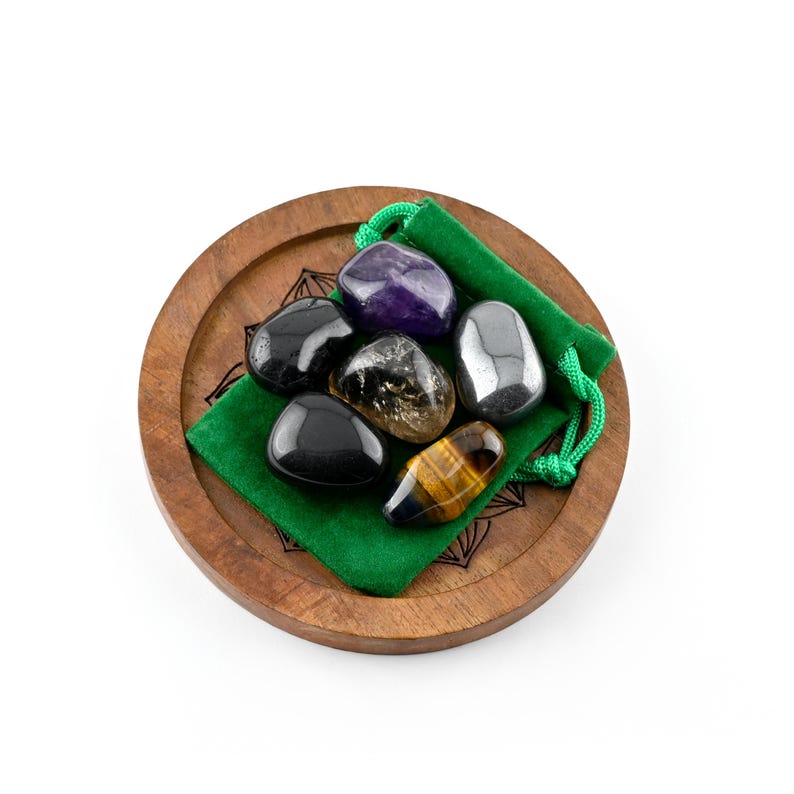 Black Magic Protection Crystals Set, Spell Protection, Protection Set ...