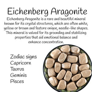 Rare! Eichenberg Aragonite Tumbled Stone, Eichenberg Aragonite, Tumbled ...