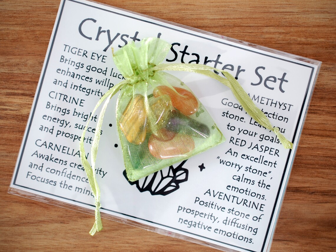 Crystals Starter Set Crystal Set for Beginners Tiger Eye - Etsy