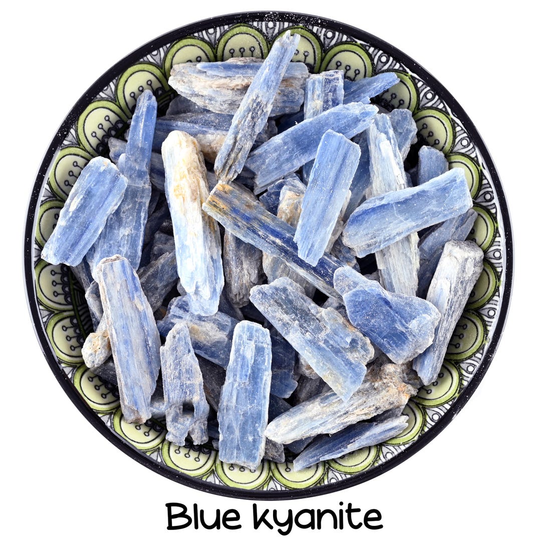 Blue Kyanite Raw Sticks, Natural Cobalt Blade, Alignment and Altar ...