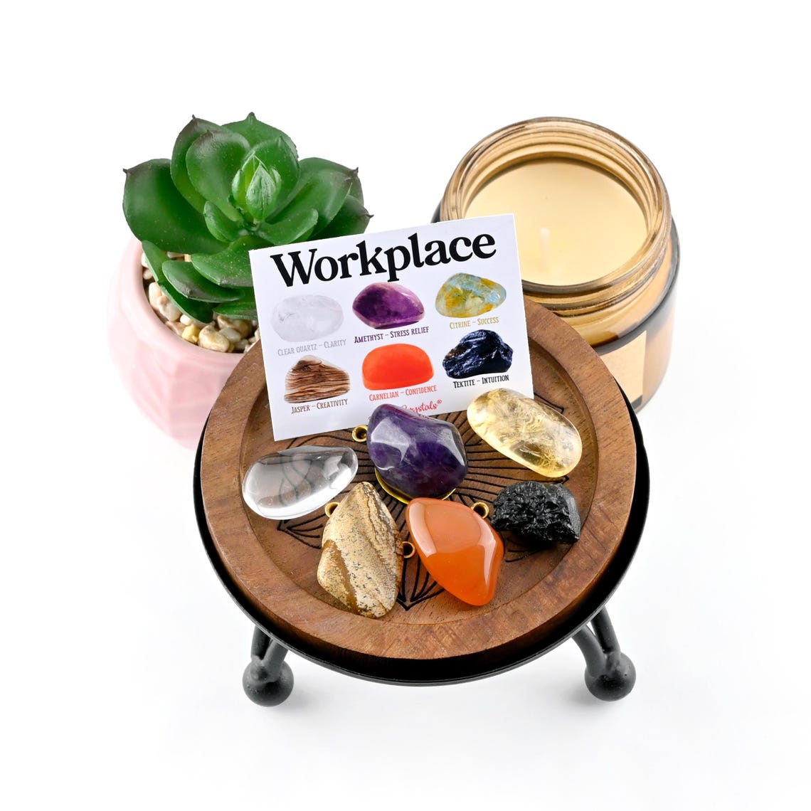 Workplace Crystal Set, Crystals for Workplace, Metaphysical Crystals ...
