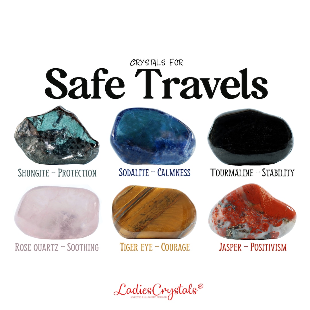 Safe Travels Crystals Set, Safe Travels, Protection Crystals, Healing ...