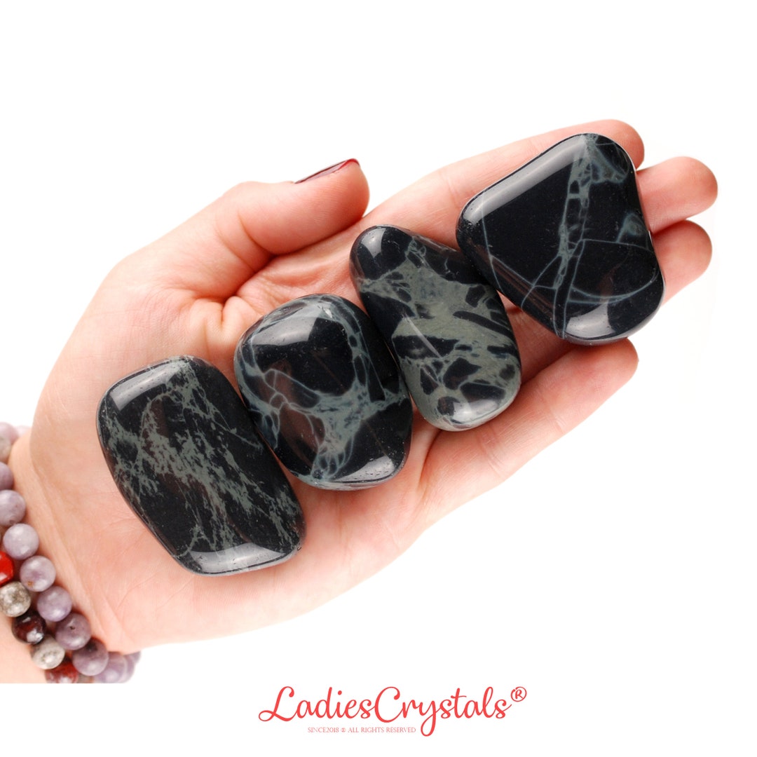 Spider Web Obsidian Tumbled Stone, Spider Web Obsidian, Spider Web ...