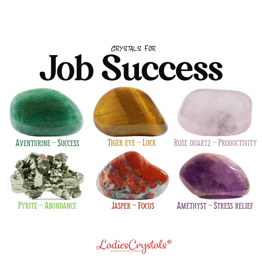 Job Success Crystals Set, Career Success Crystals, Healing Crystals ...