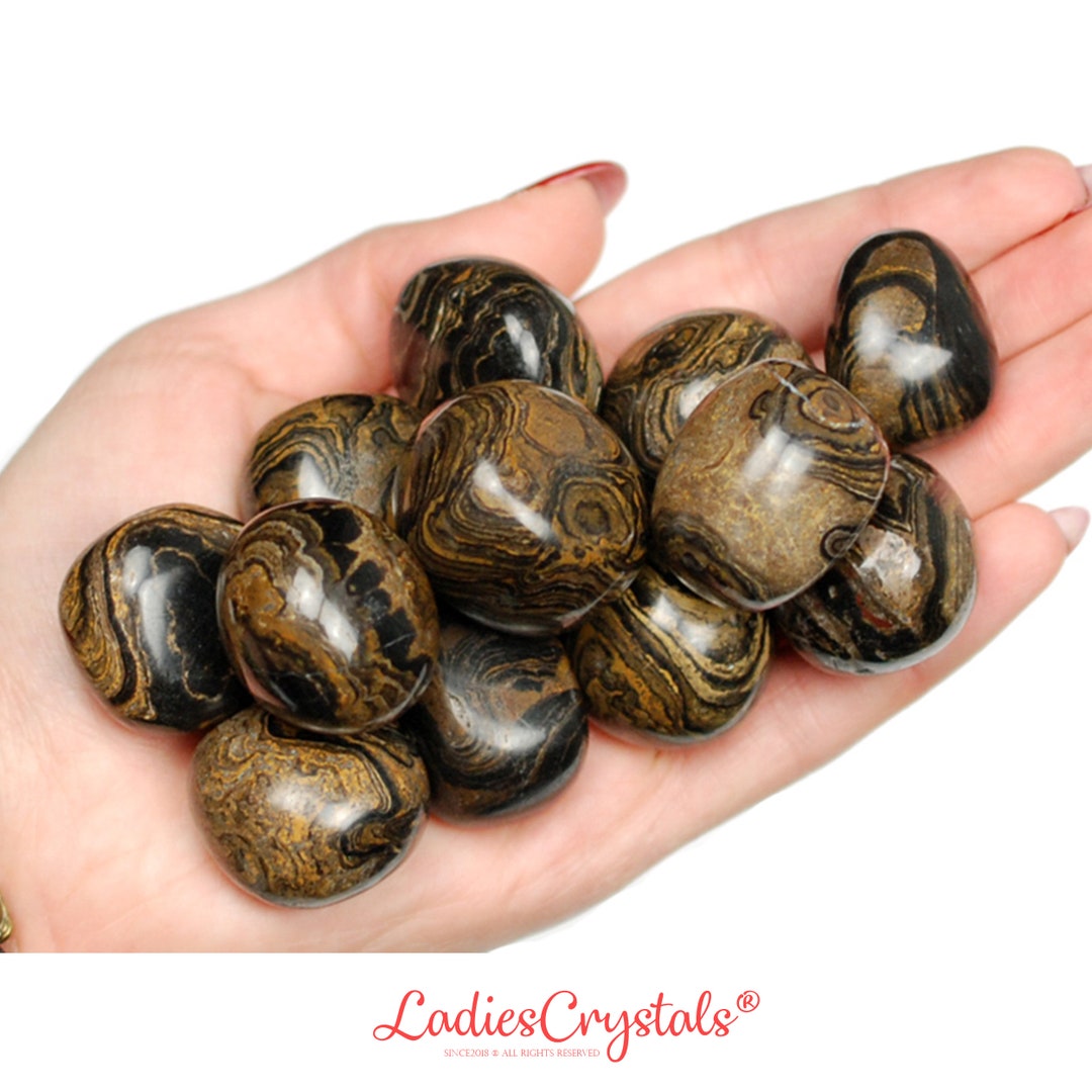 Stromatolite Tumbled Stone, Brown Stromatolite, Tumbled Stones ...