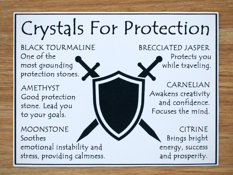 Protection Crystal Set Protection Crystals Set Crystals for | Etsy