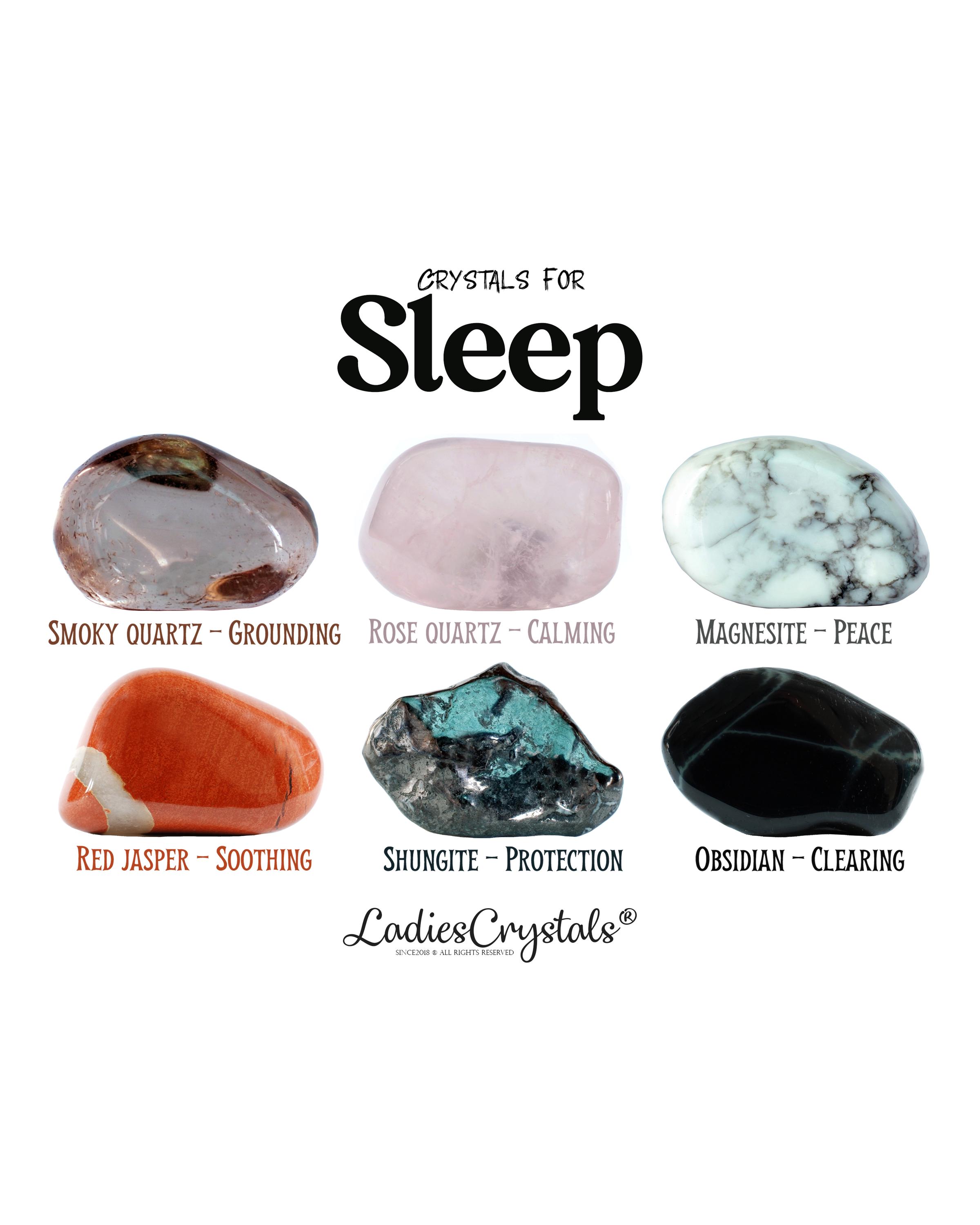 Sleep Crystals Set, Sleep Stones Set, Healing Crystals, Metaphysical ...