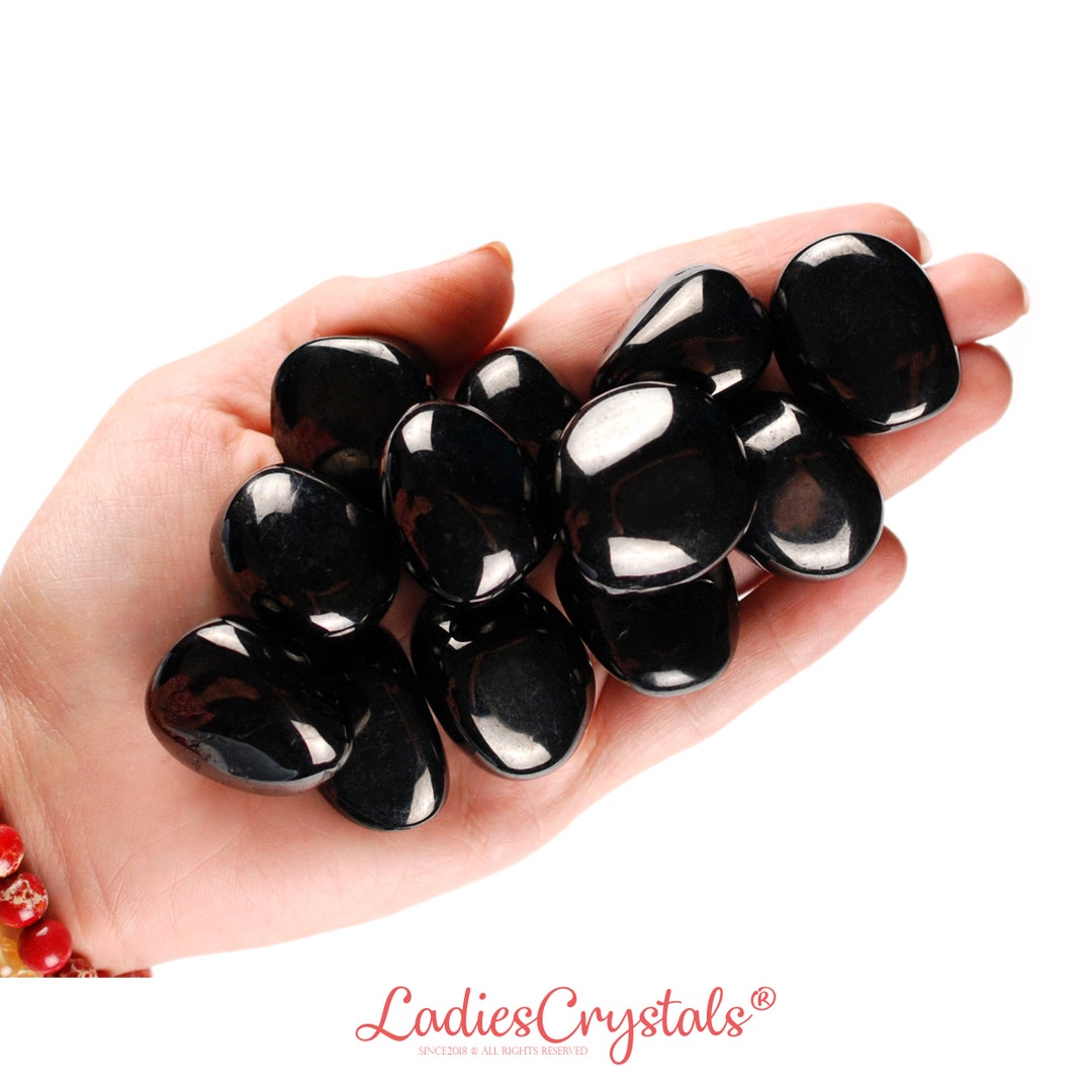 Jet Tumbled Stone, Jet, Tumbled Stones, Crystals, Stones, Gifts, Rocks ...