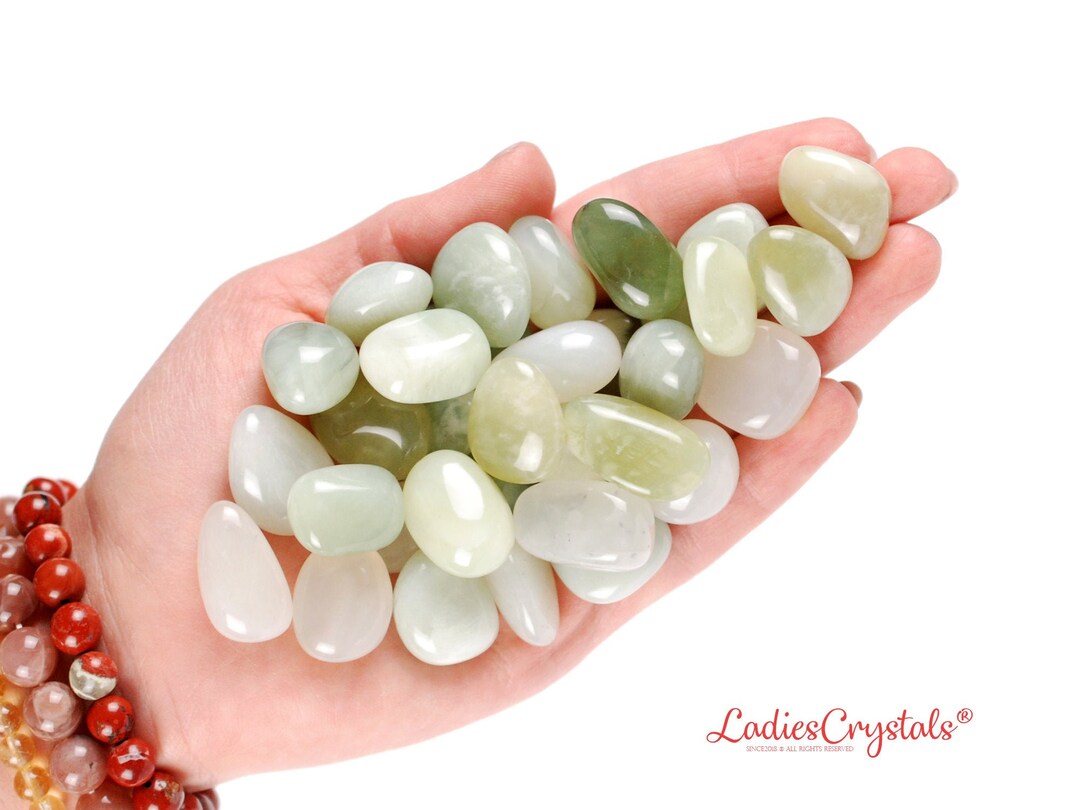 Green Jade Tumbled Stone Green Jadeite Tumbled Stone Jade - Etsy