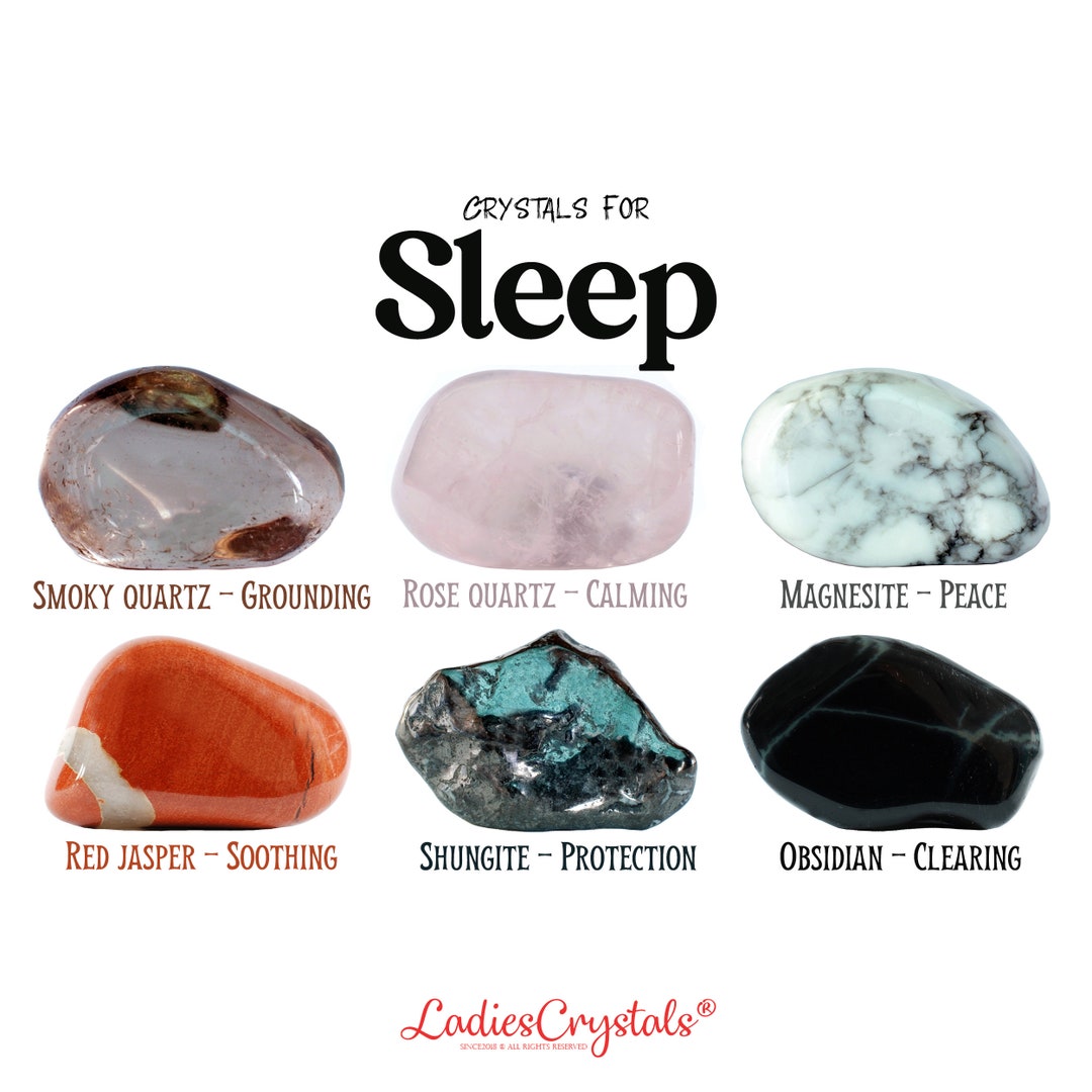 Sleep Crystals Set, Sleep Stones Set, Healing Crystals, Metaphysical ...