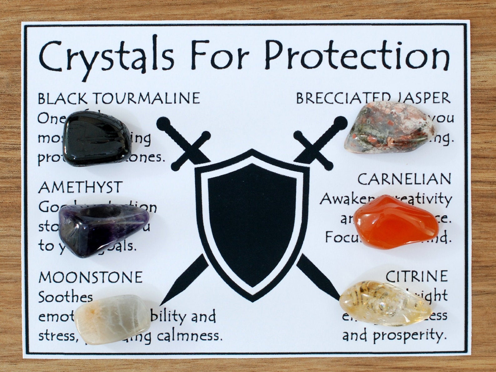 Protection Crystal Set Protection Crystals Set Crystals for - Etsy