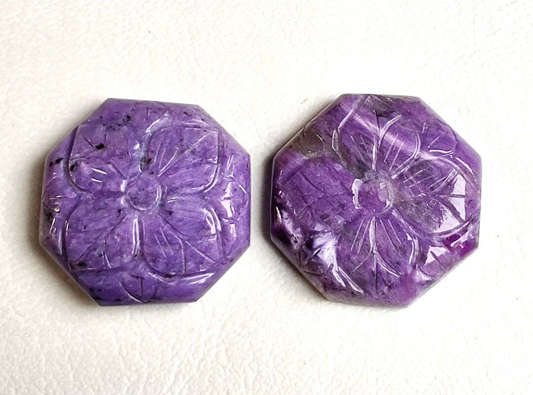 CHAROITE CARVED Gemstone,fancy Shape Jewelry Making Gemstone T-586 - Etsy