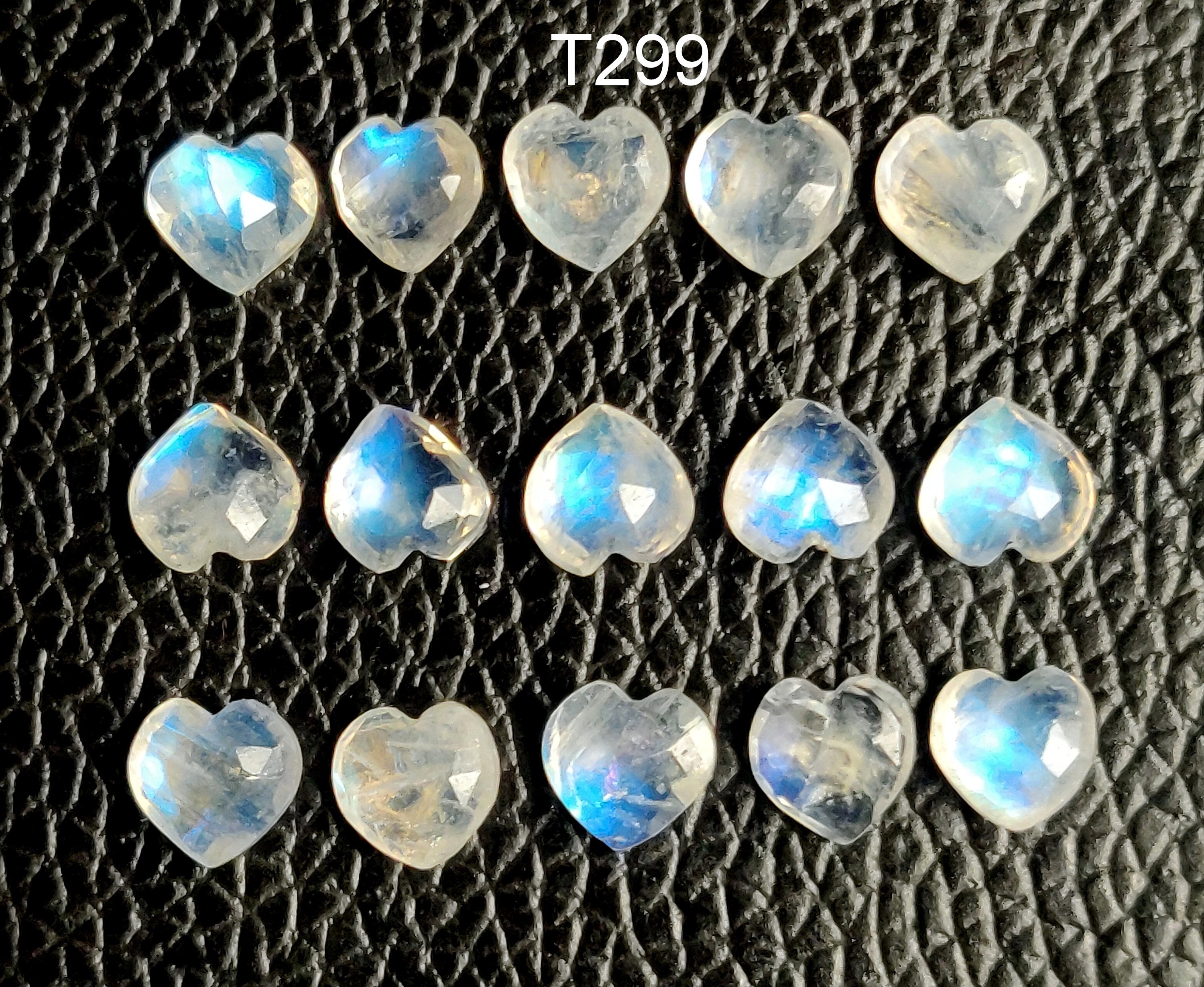 MOONSTONE FACETED GEMSTONE heart shape moonstone cut faceted | Etsy